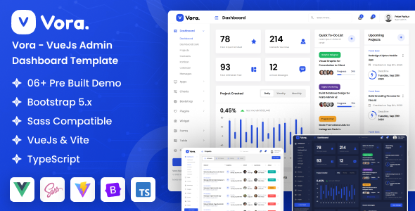 Vora - VueJs Admin Dashboard Template